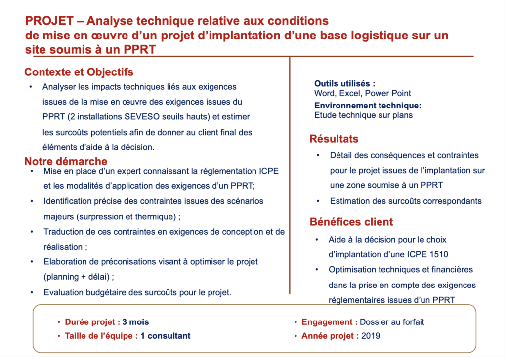 Références – Fiches projets – Phénix Conseils